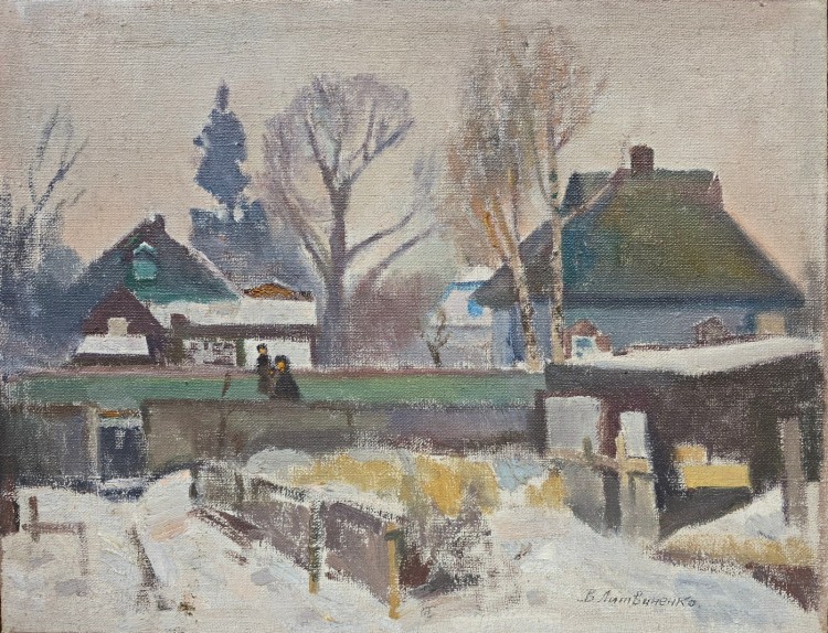Painting Winter, artist Vladimir Litvinenko